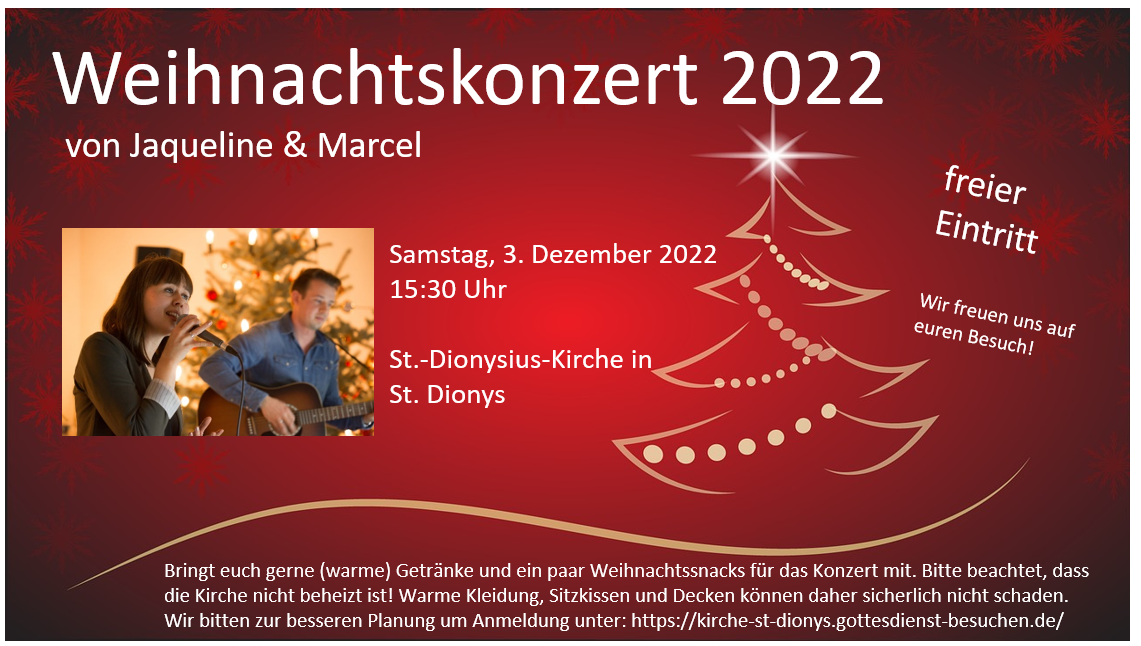 Jaqueline Heinatz (geb. Dittmer) — St.-Dionysius-Kirche in St. Dionys Weihnachtskonzert 2022